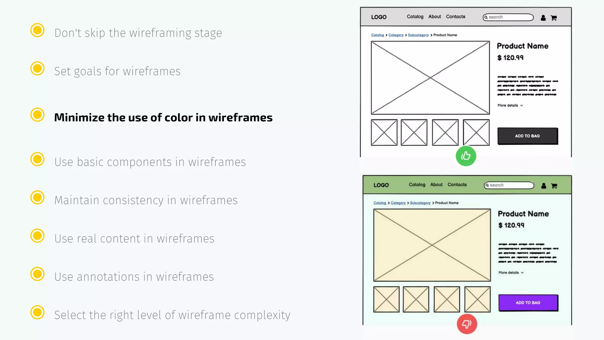 Wireframes - presentation | PDF