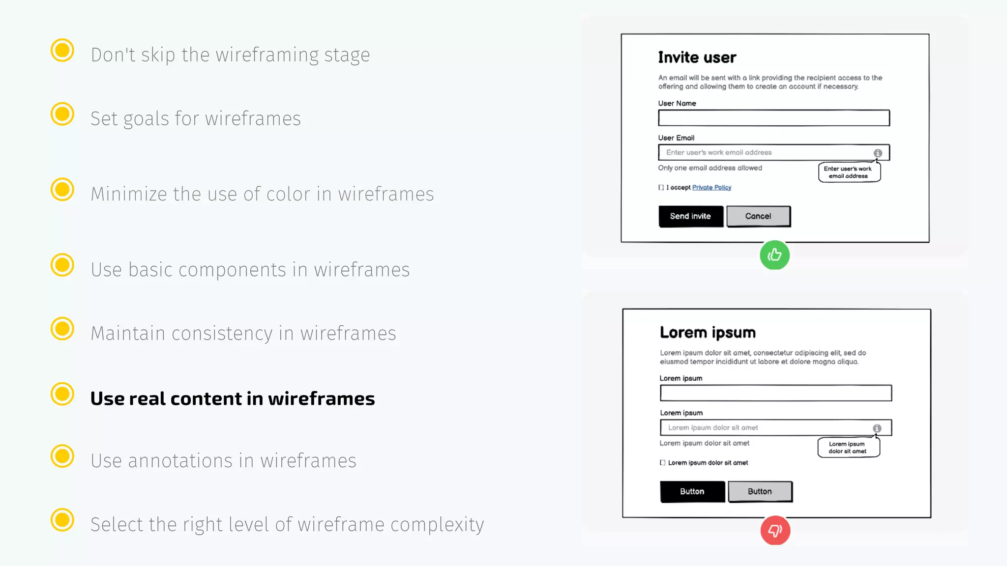 Wireframes - presentation | PDF