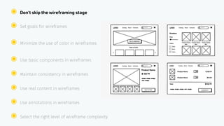 Wireframes - presentation | PDF