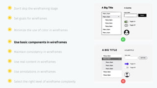 Wireframes - presentation | PDF