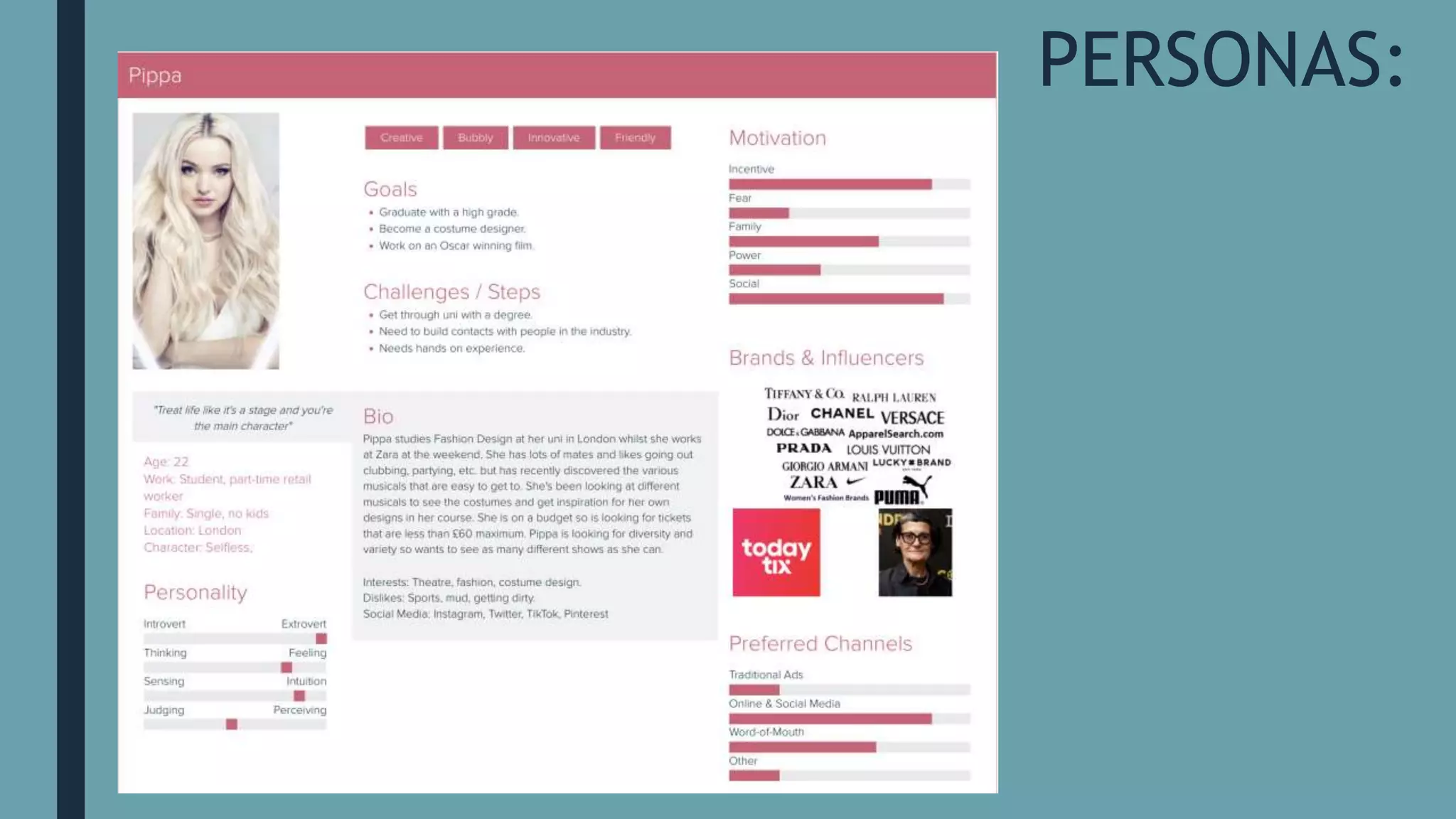 Wireframes and Personas | PPTX | Web Design and HTML | Internet