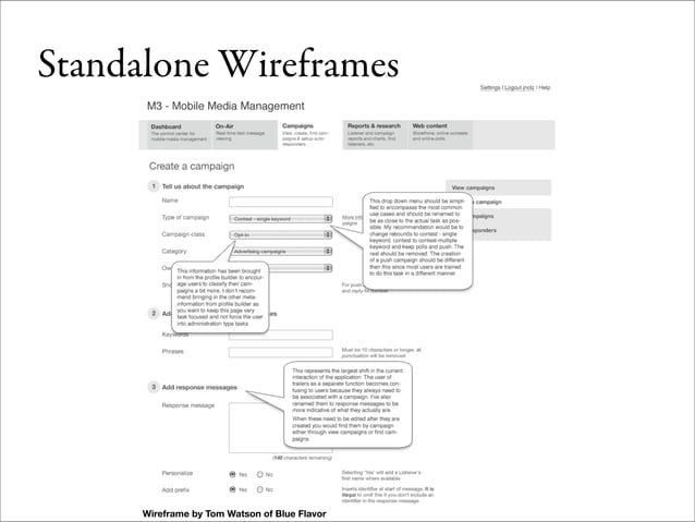Wireframes for the Wicked | PPT