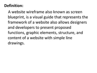Wireframes presentation | PPTX