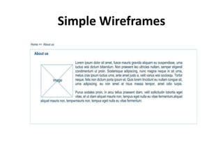 Wireframes presentation | PPT