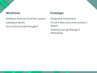 Wireframes vs prototypes | PPTX