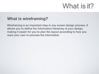 Wireframing | PPT