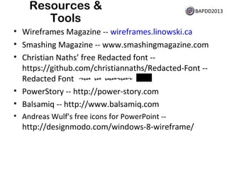 Wireframing an overview | PPT