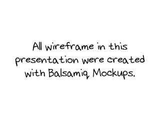 Wire Framing Presentation | PDF