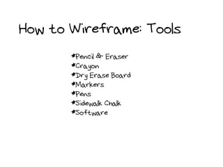 Wire Framing Presentation | PDF