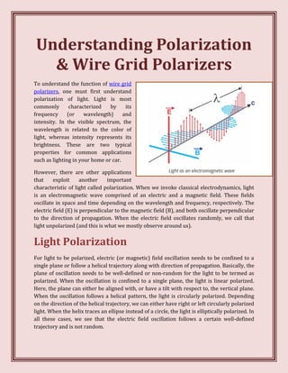 Wire grid polarizers | PDF