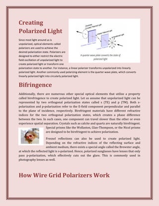 Wire grid polarizers | PDF