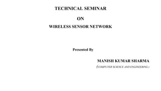 Wireless Sensor Network | PPTX