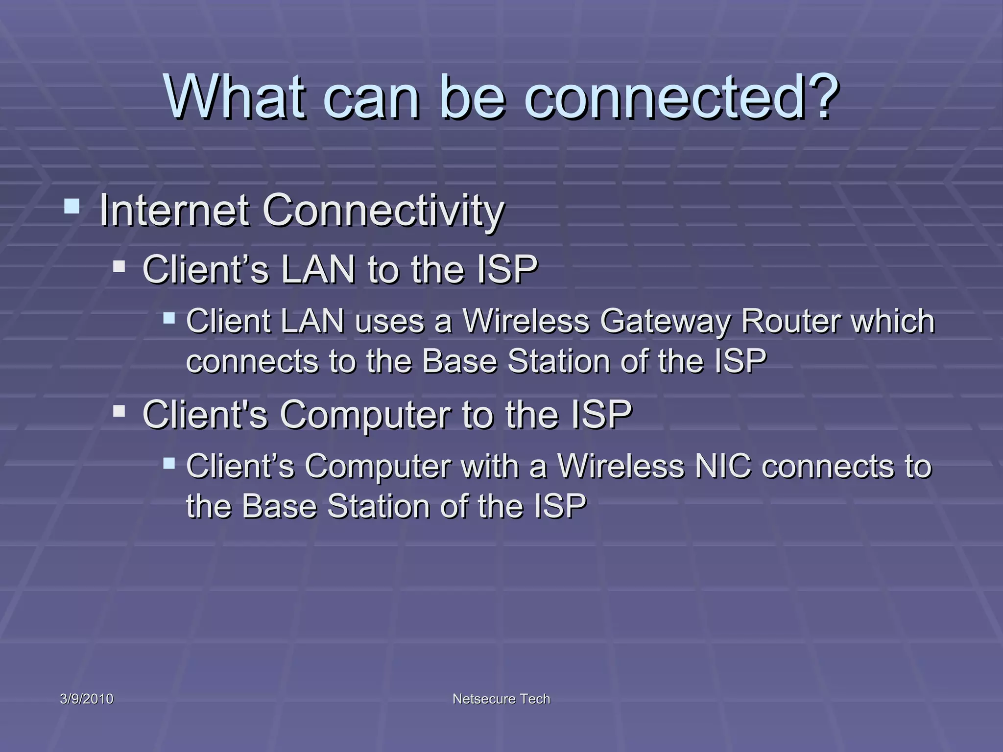 Wireless Isp Overview | PPT