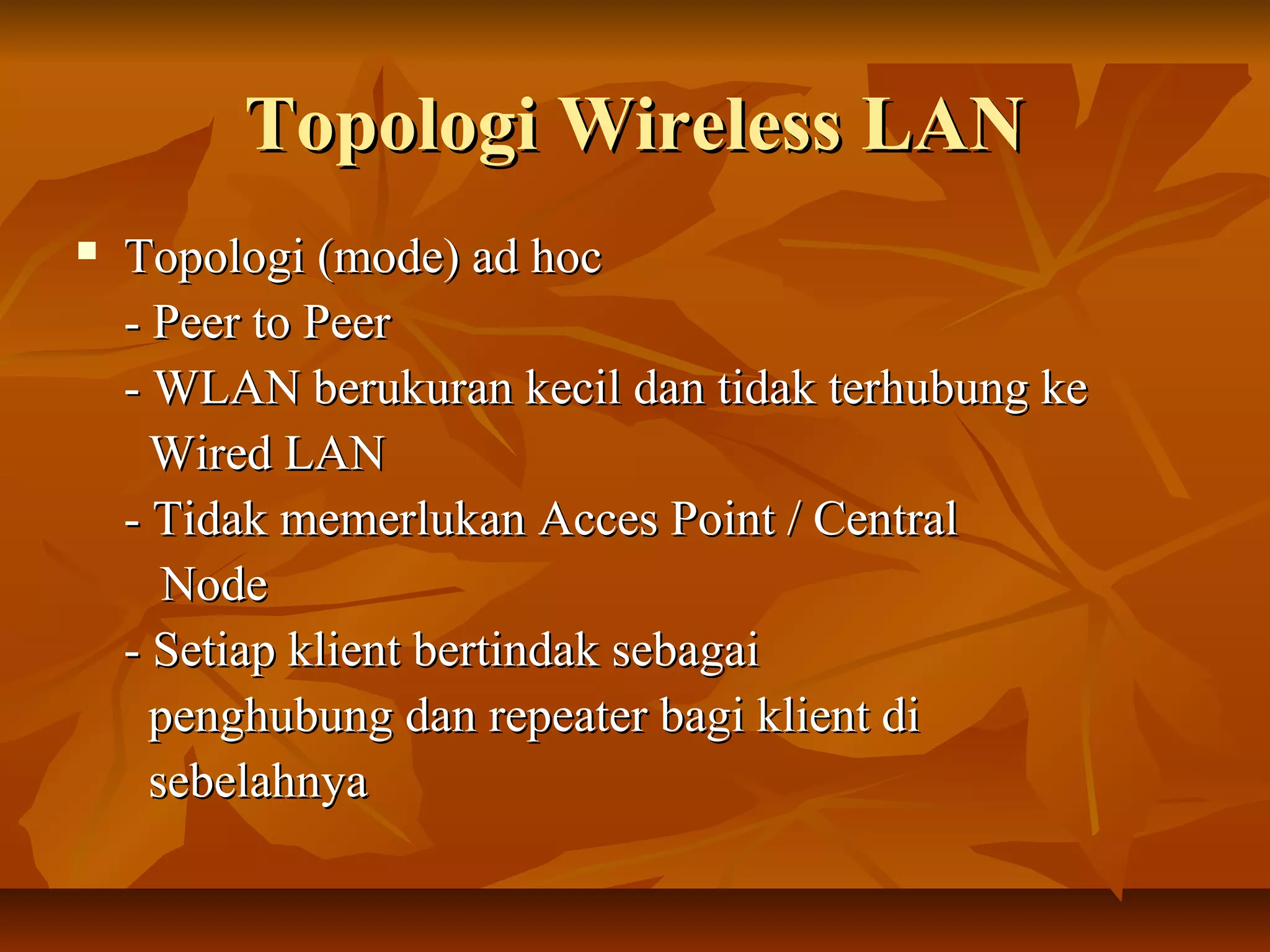 Wireless lan | PPT