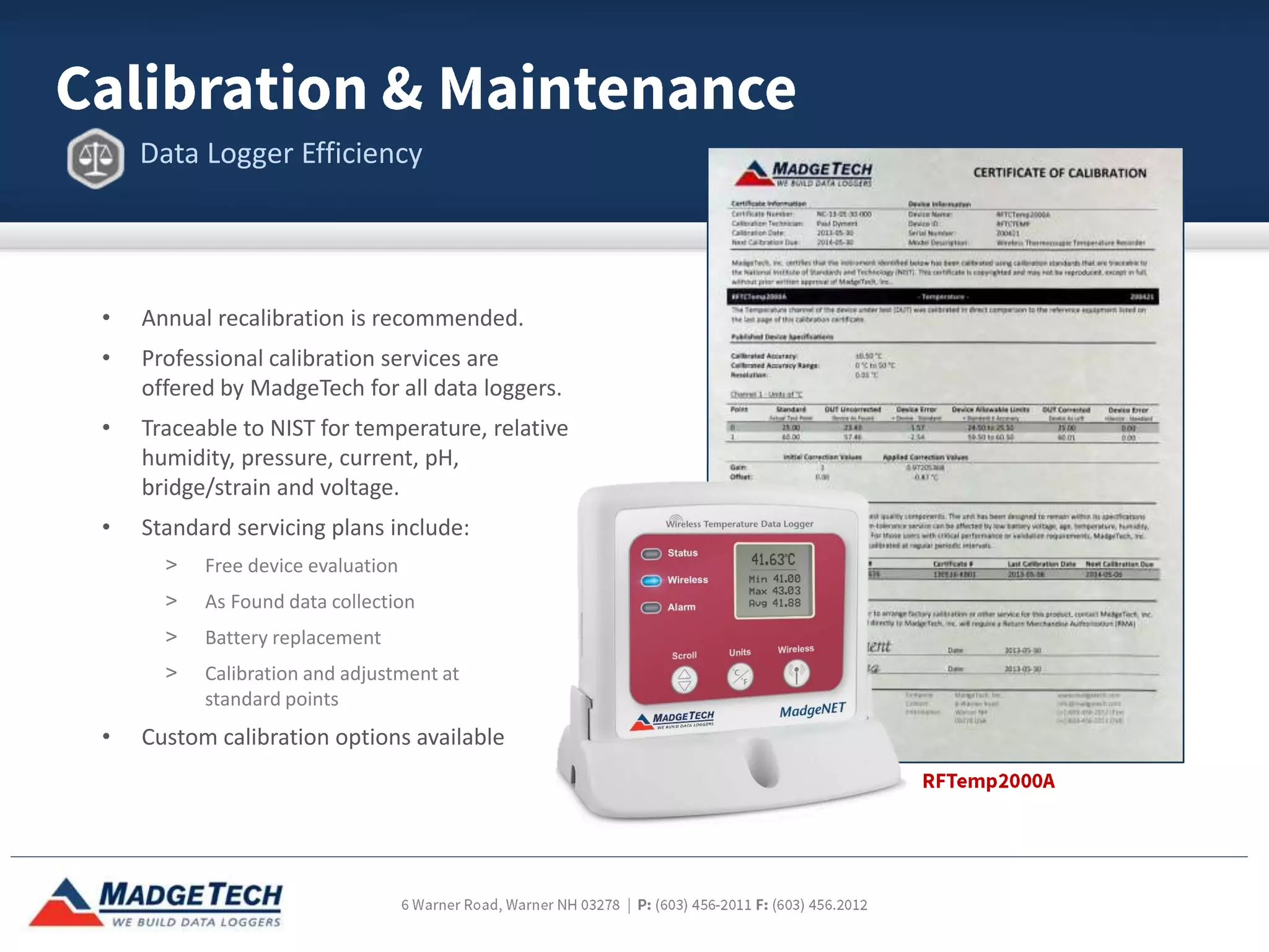 MadgeTech Wireless Data Loggers | PPTX