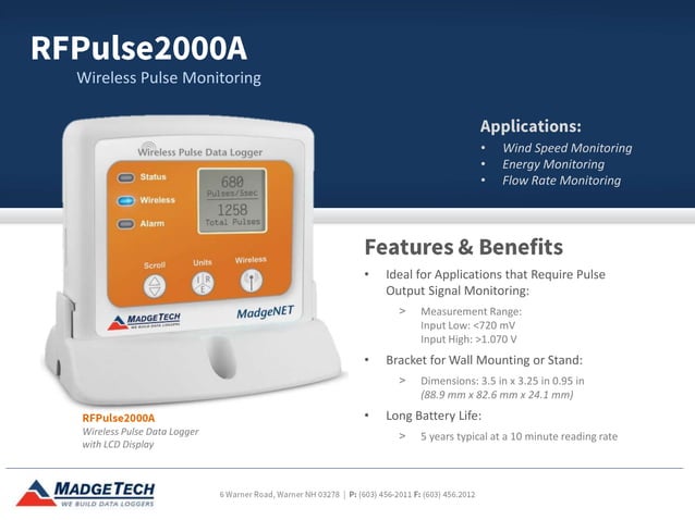 MadgeTech Wireless Data Loggers | PPTX