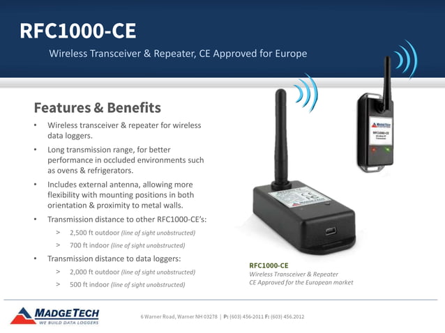 MadgeTech Wireless Data Loggers | PPTX