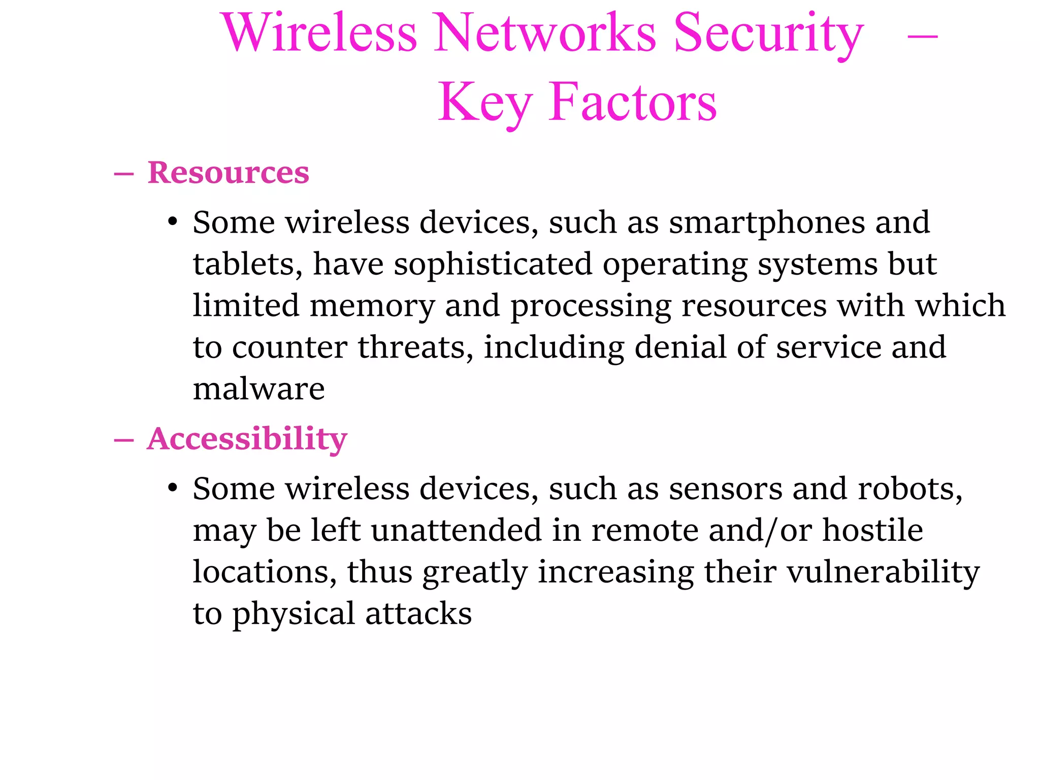 Wireless Network security | PPTX
