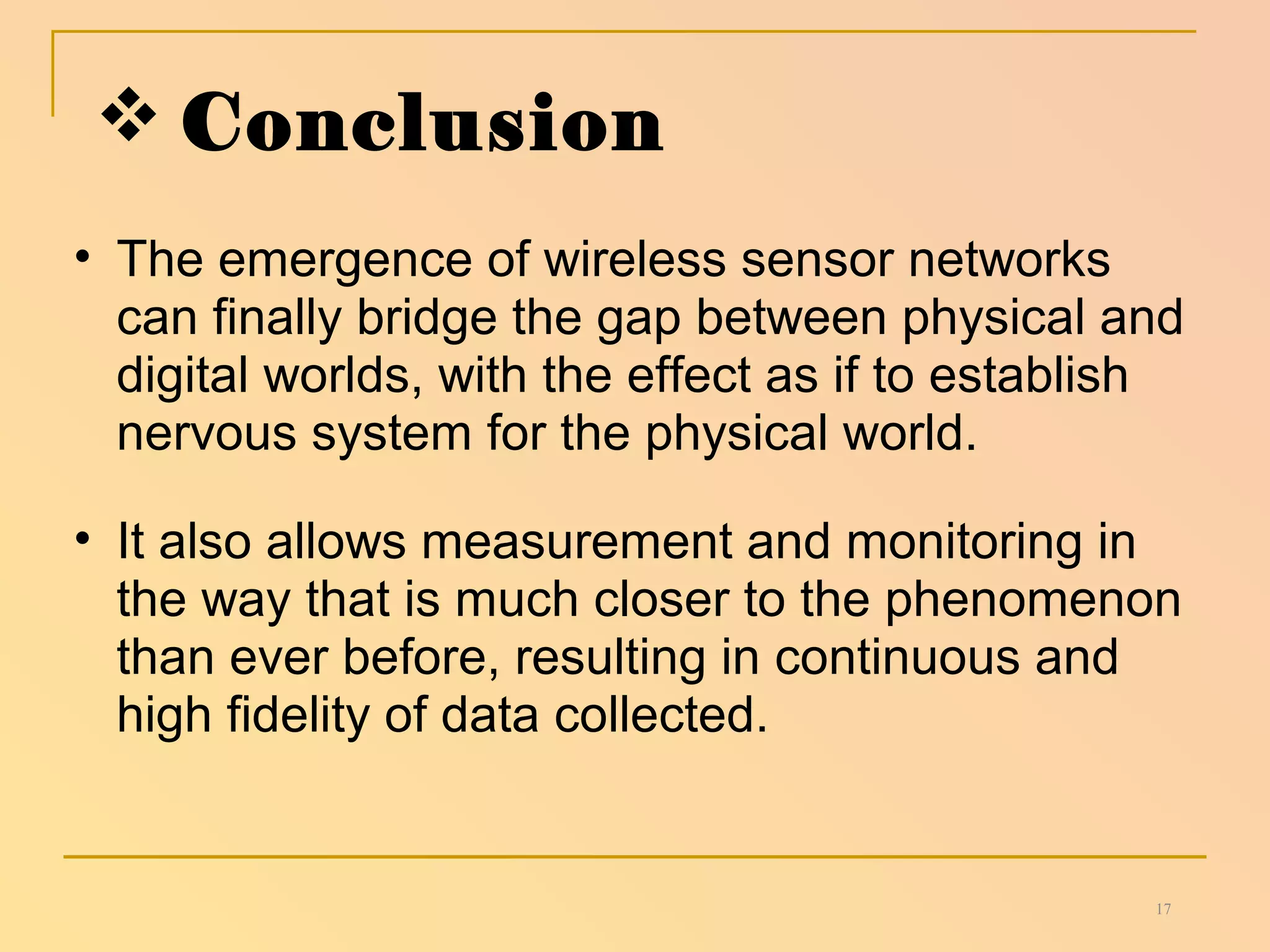 Wireless Sensor Network | PPT