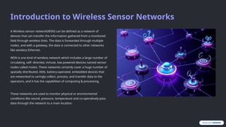 Wireless-Sensor-Networks. has simple introduction | PPTX