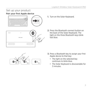 Wireless solar keyboard k760 quickstart guide | PDF