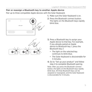 Wireless solar keyboard k760 quickstart guide | PDF
