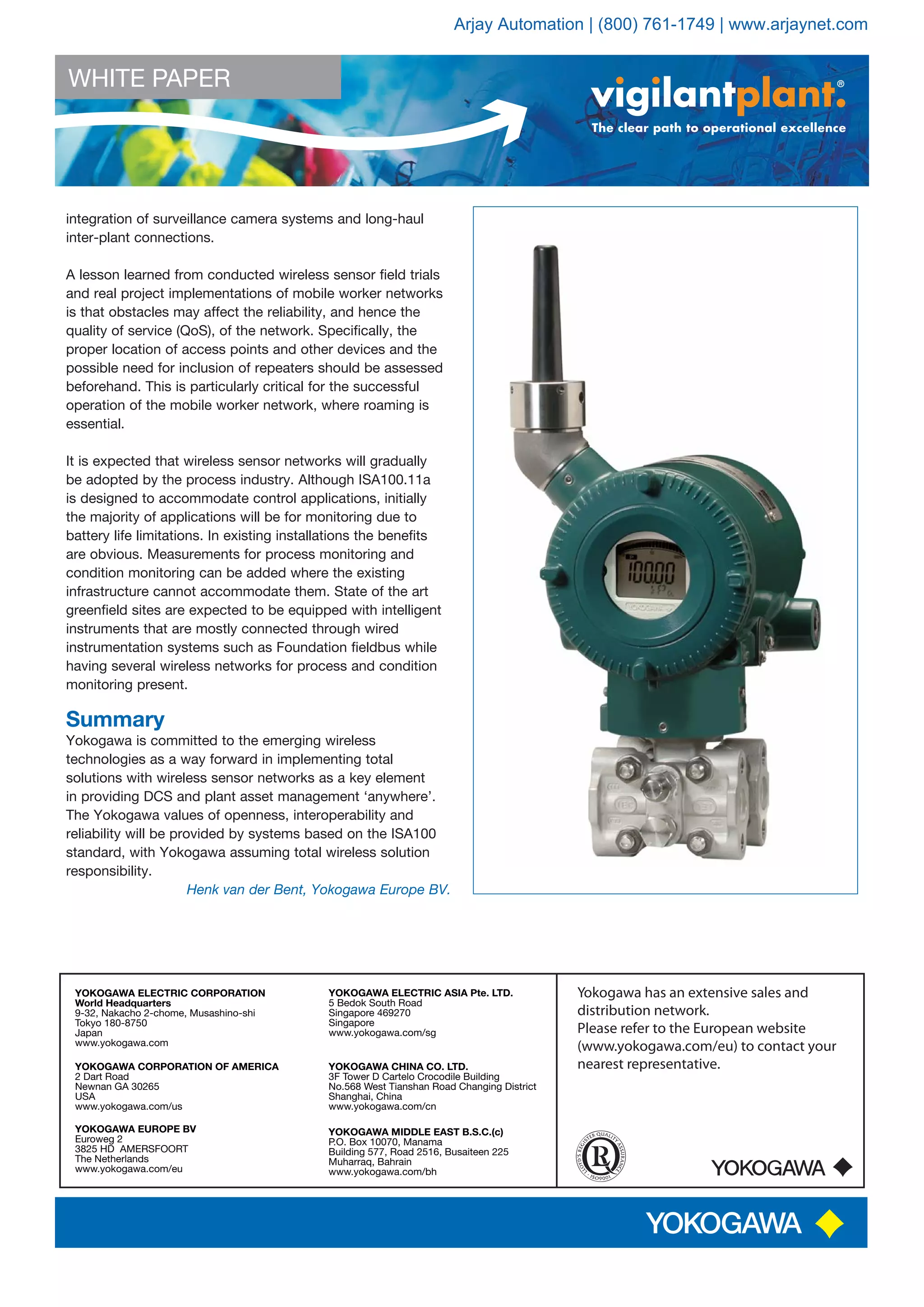 Wireless Technology in Industrial Automation | PDF