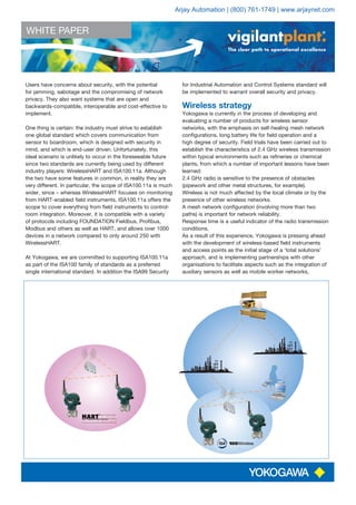 Wireless Technology in Industrial Automation | PDF