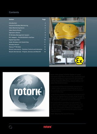 Wireless Valve Monitoring System From Rotork | PDF