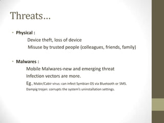 Wireless and mobile security | PPTX