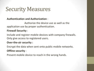 Wireless and mobile security | PPTX