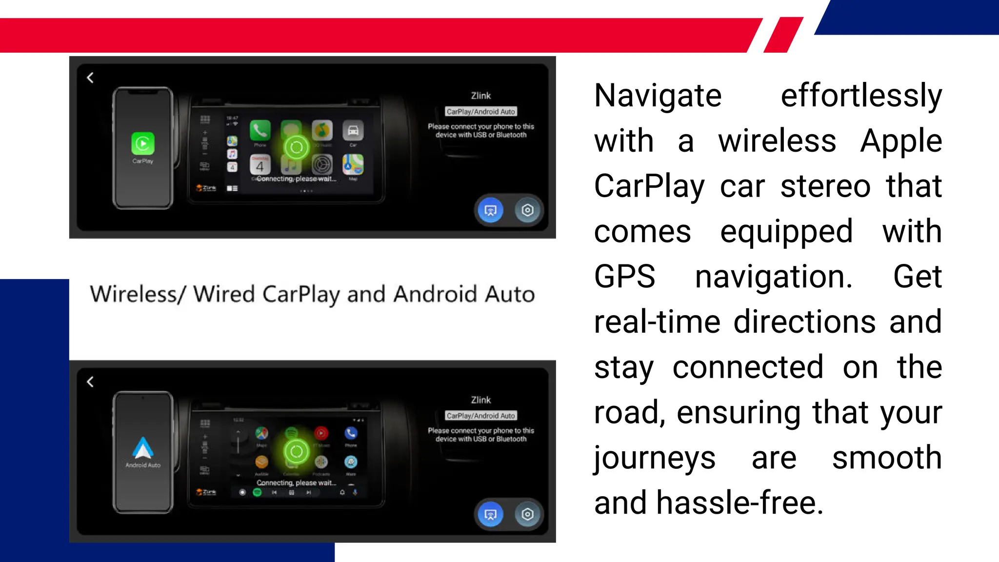 Wireless Apple Carplay Car Stereo GPS Navigation | PDF