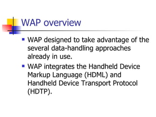Wireless Application Protocol | PPT