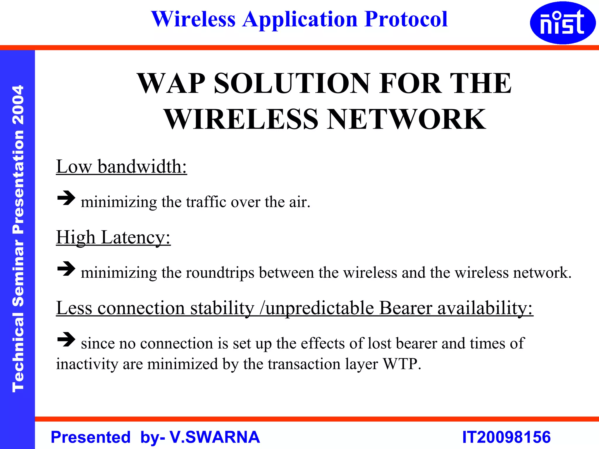 Wireless application protocol (WAP) | PPT