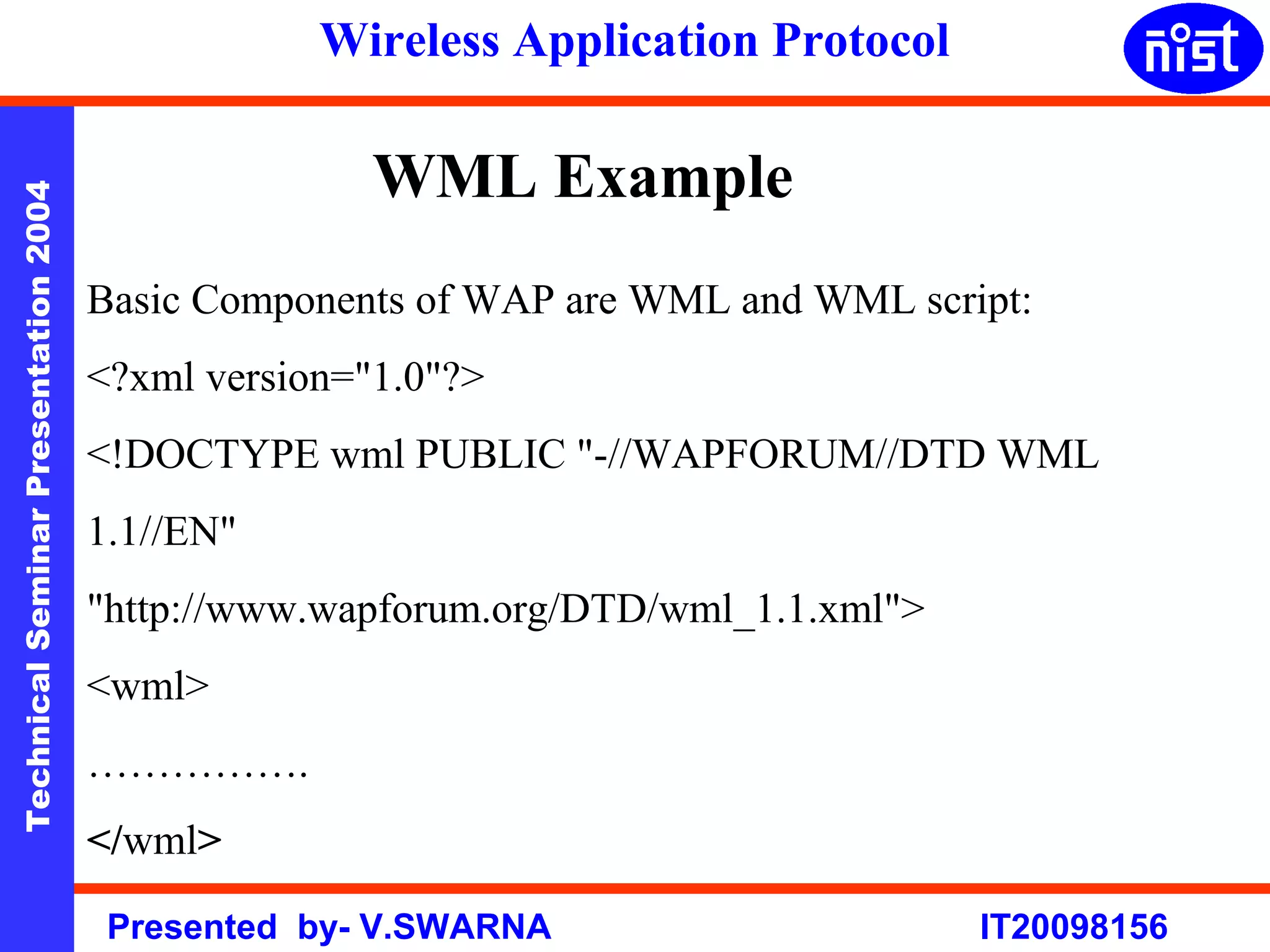 Wireless application protocol (WAP) | PPT