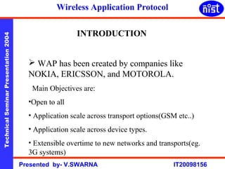 Wireless application protocol (WAP) | PPT