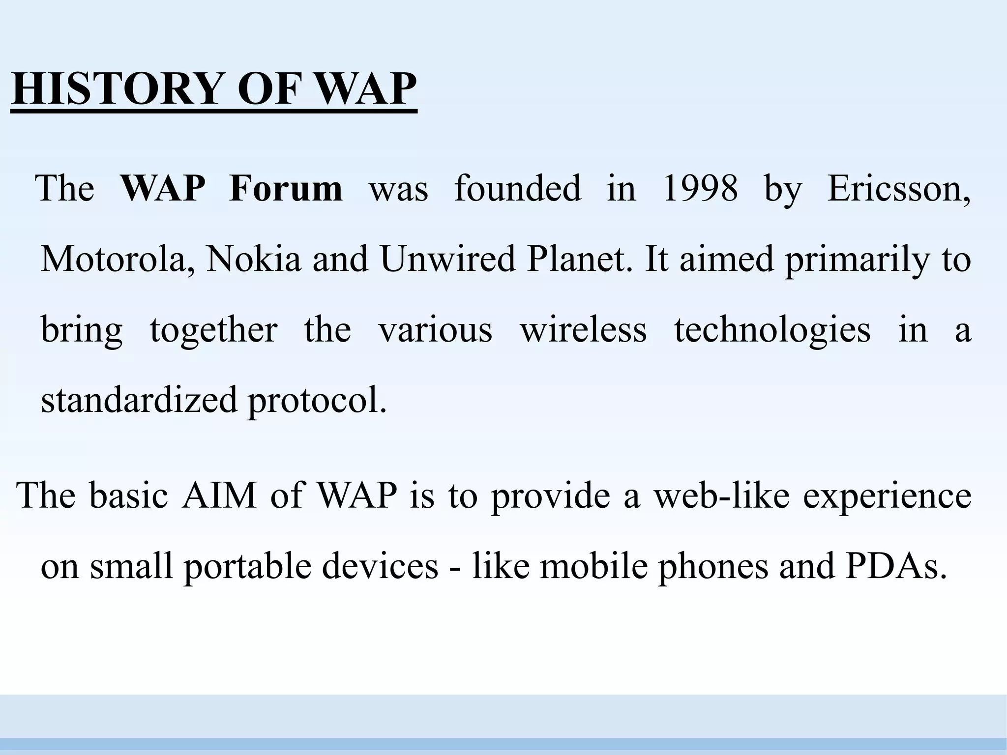 Wireless application protocol | PPTX
