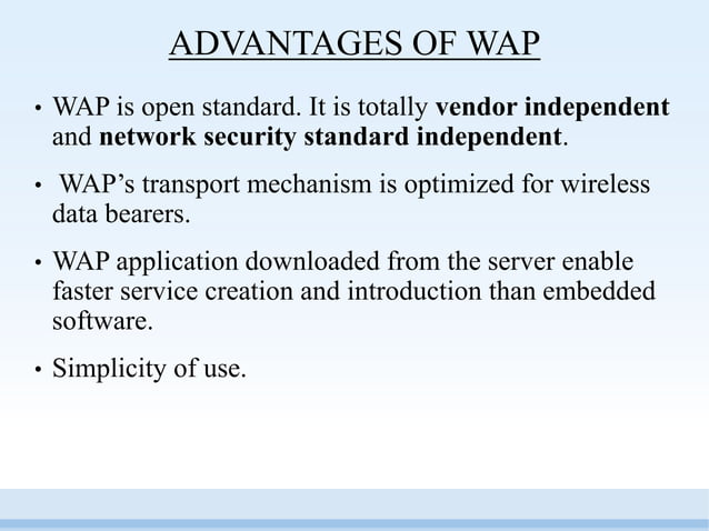 Wireless Application Protocol Pptx Internet Computing