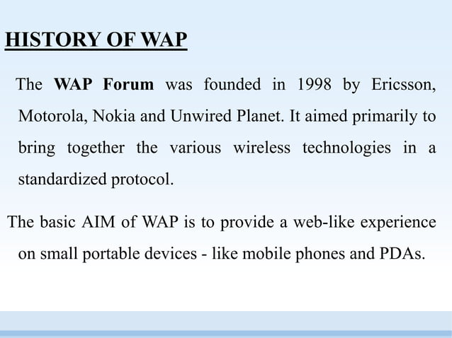 Wireless Application Protocol Pptx Internet Computing