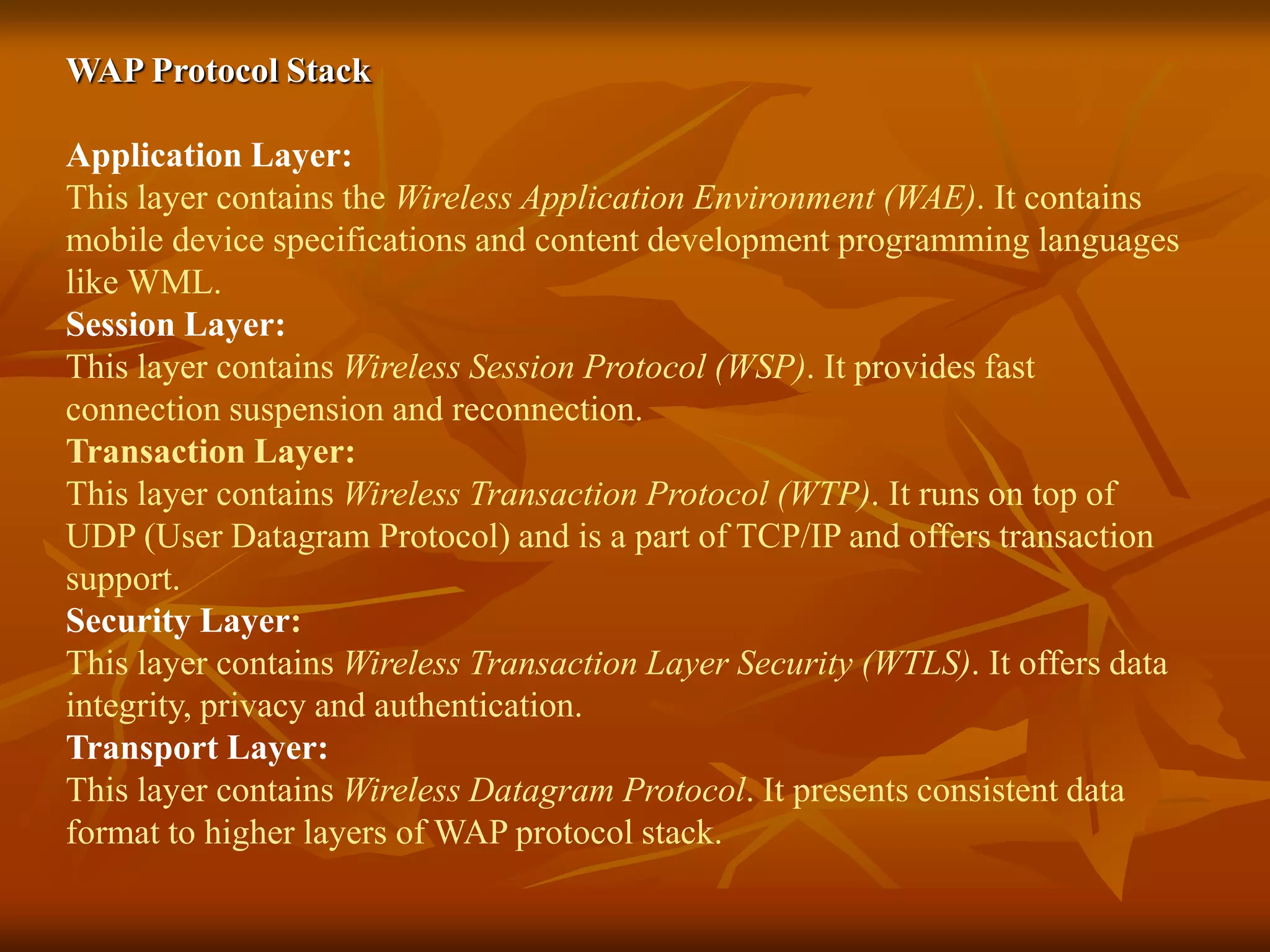 Wireless application protocol | PPT