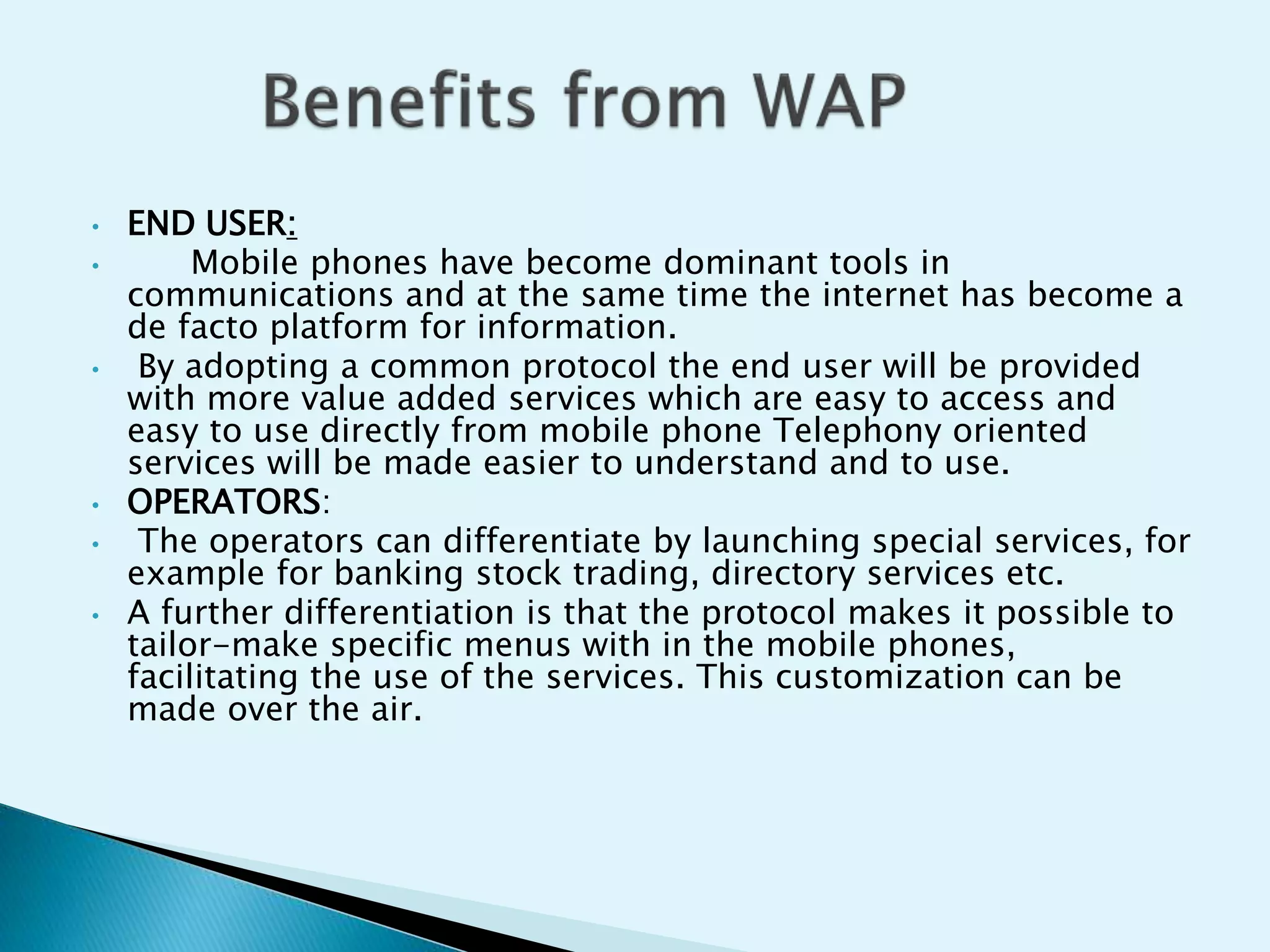 Wireless application protocol wap | PPTX