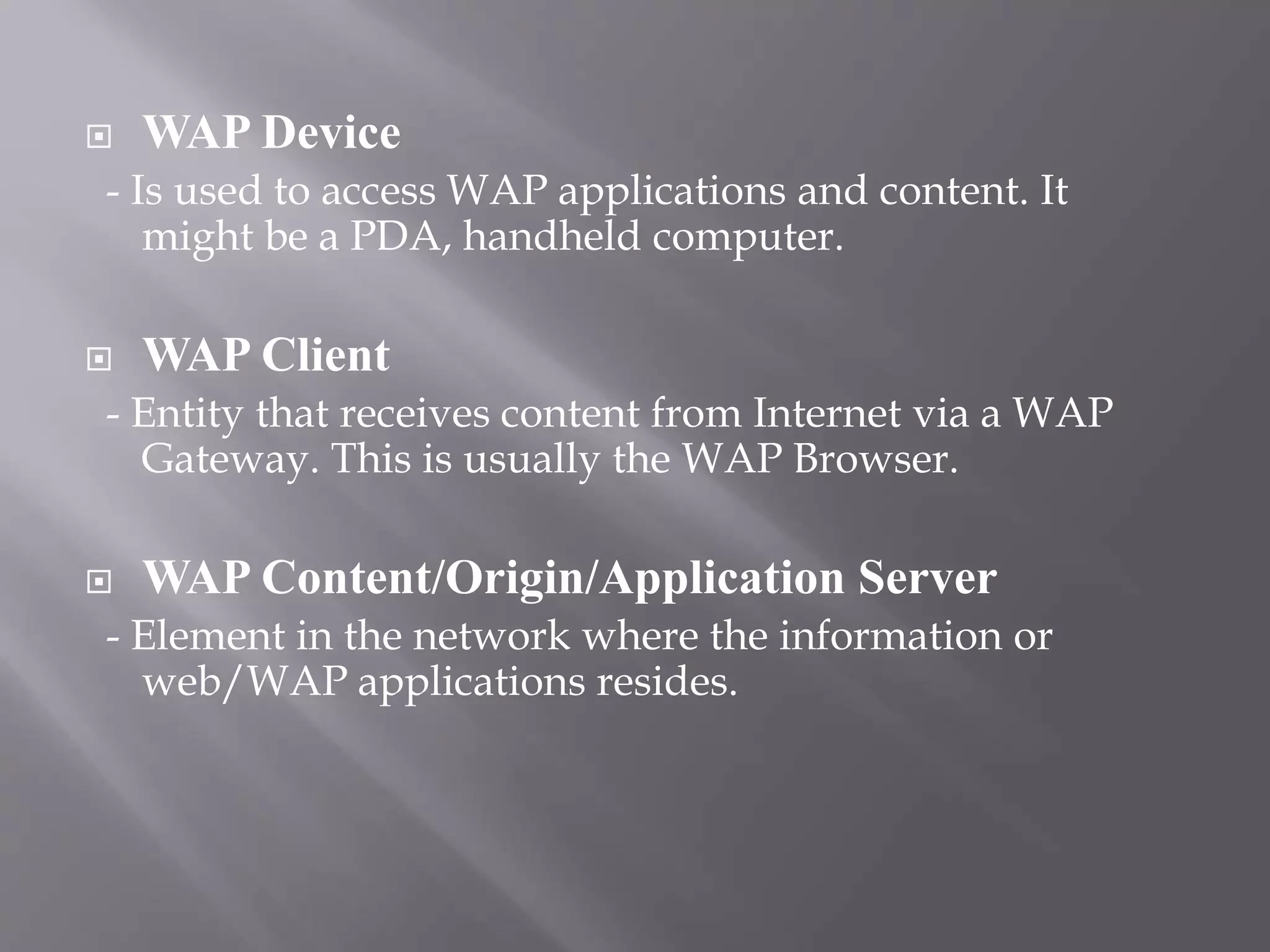 Wireless application protocol ppt | PPTX