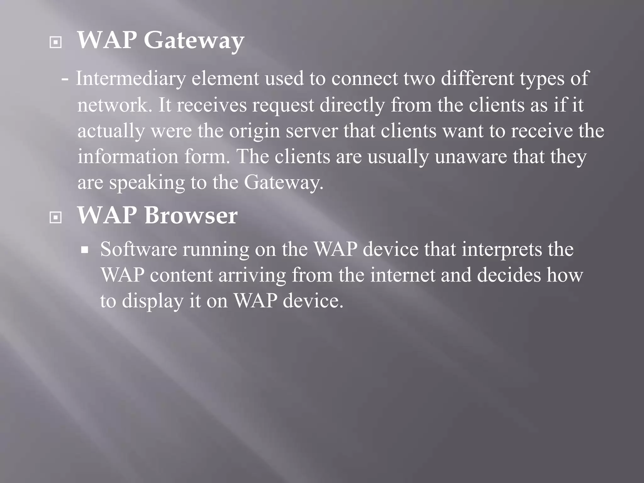 Wireless application protocol ppt | PPTX