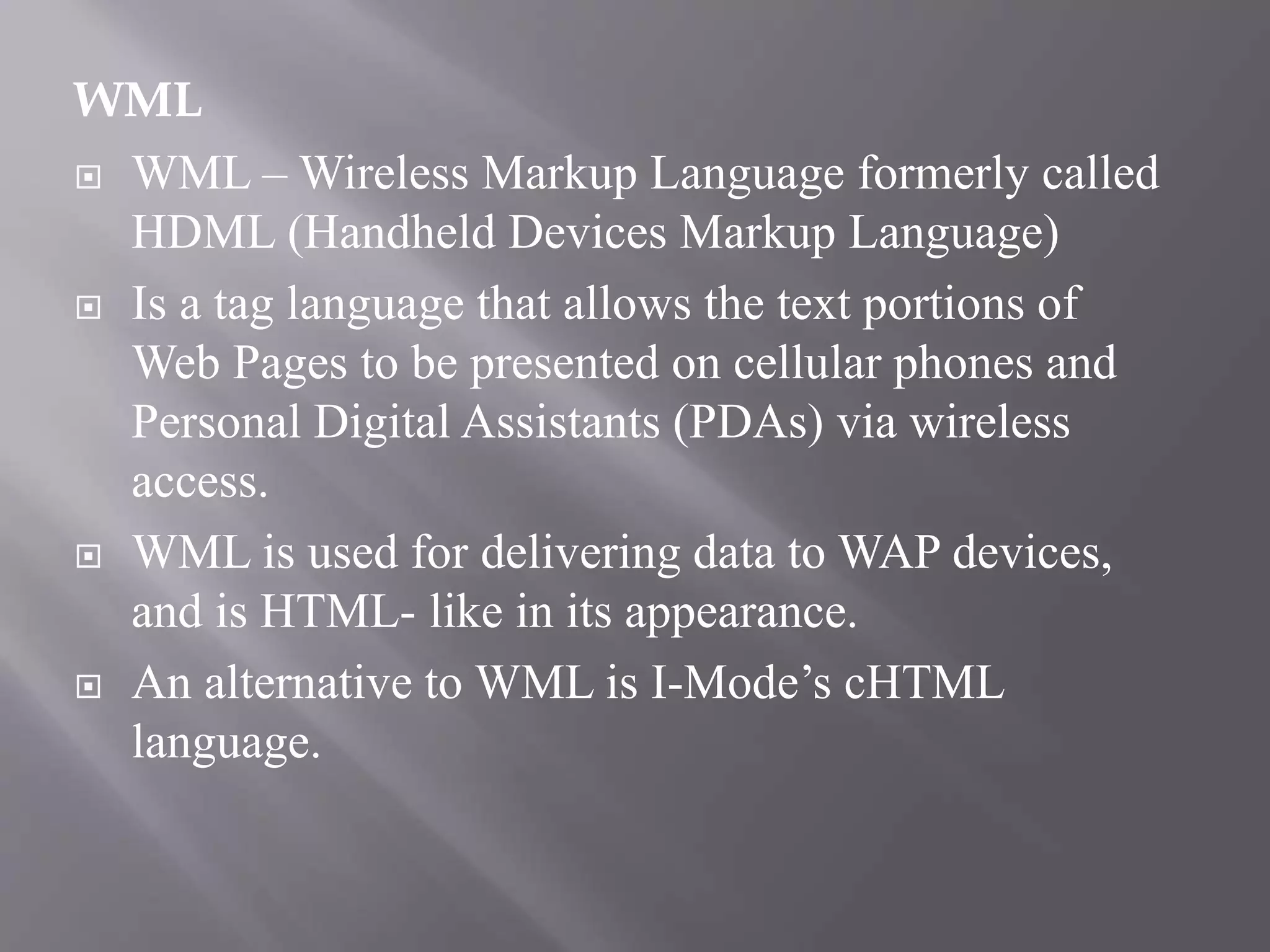 Wireless application protocol ppt | PPTX