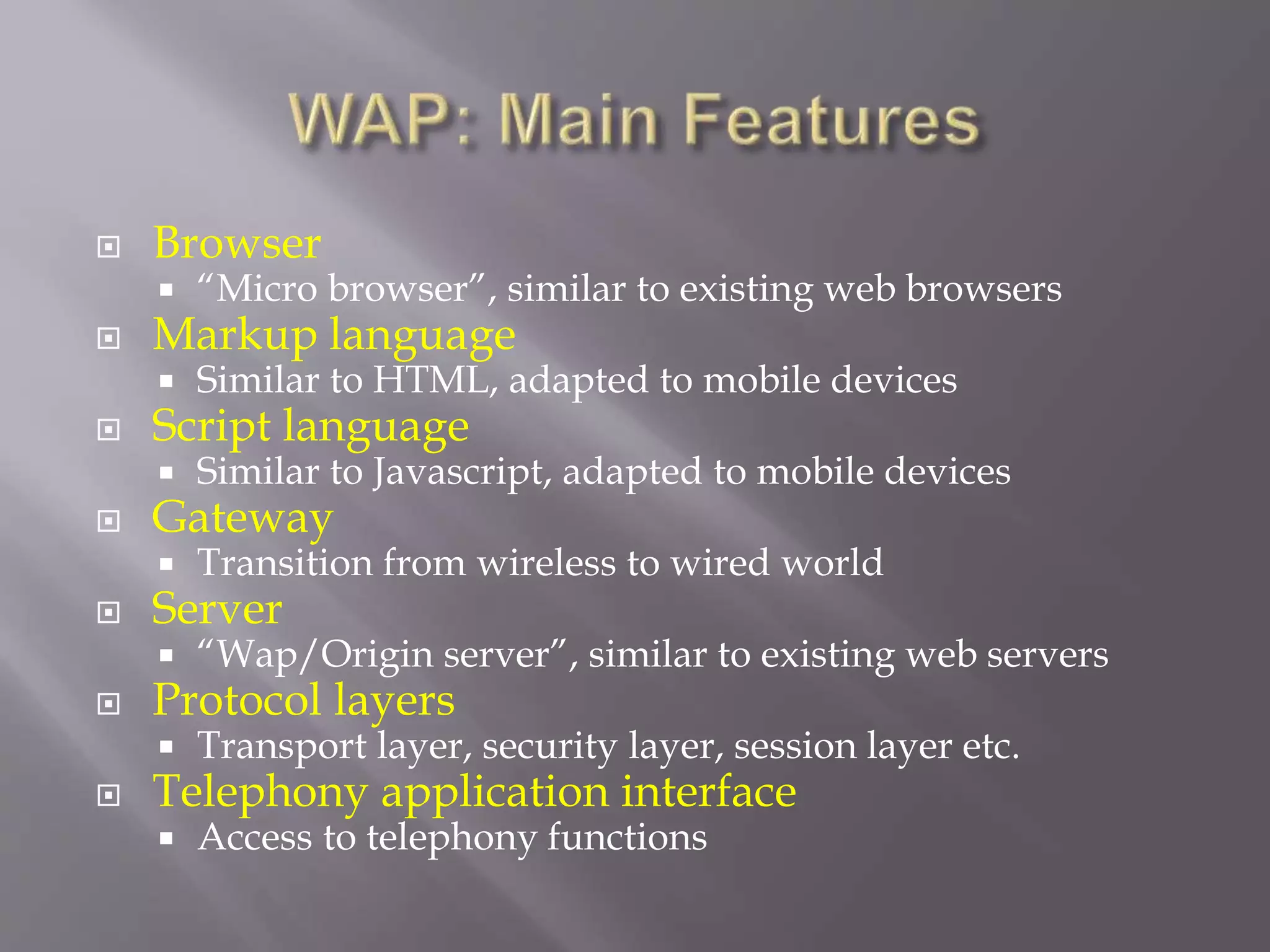 Wireless application protocol ppt | PPTX