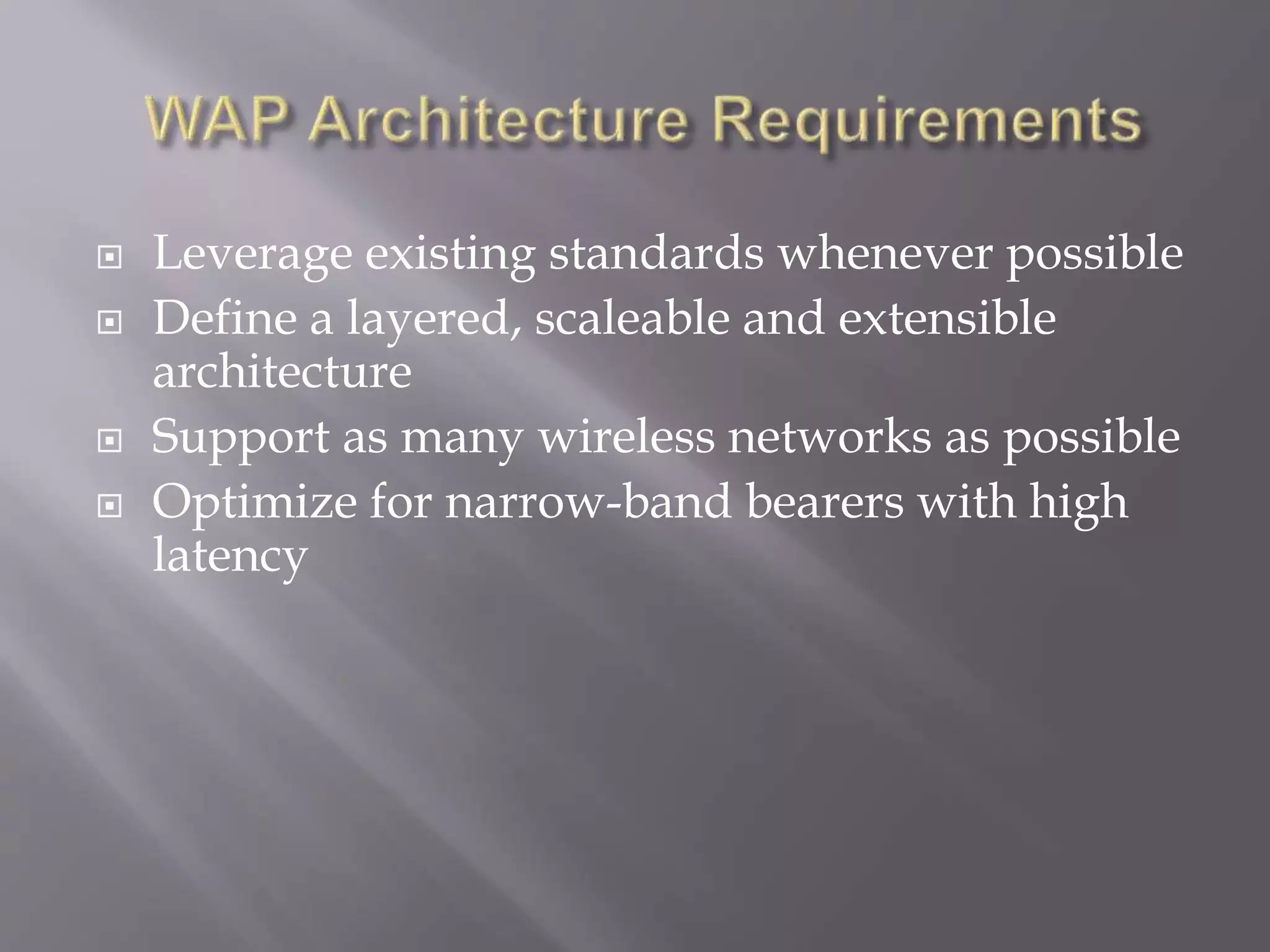Wireless application protocol ppt | PPTX