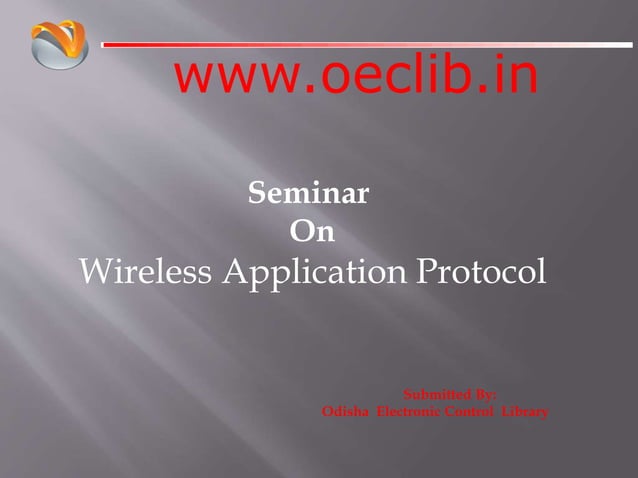 Wireless application protocol ppt | PPTX
