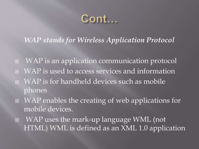 Wireless application protocol ppt | PPTX