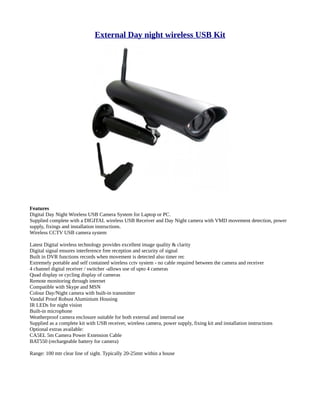 Wireless cctv cameras | PPT