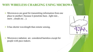Wireless charging mobile using microwave | PPTX